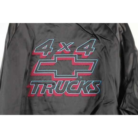 Vintage | Jackets & Coats | Vintage 8s Chevrolet Mens Xl Spell Out 4x4 ...